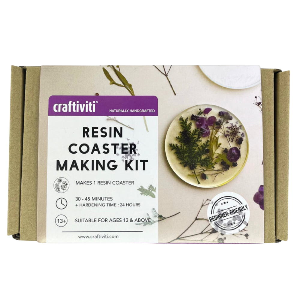 Resin Coaster DIY Kit Crafti-Kit Craftiviti Full Guide Making Set ...
