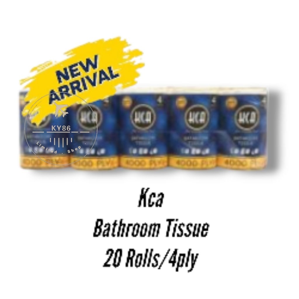 KCA Bathroom Tissue 20 Rolls (4 Ply) /Tisu Tandas 4 Lapis (20 Gulung ...