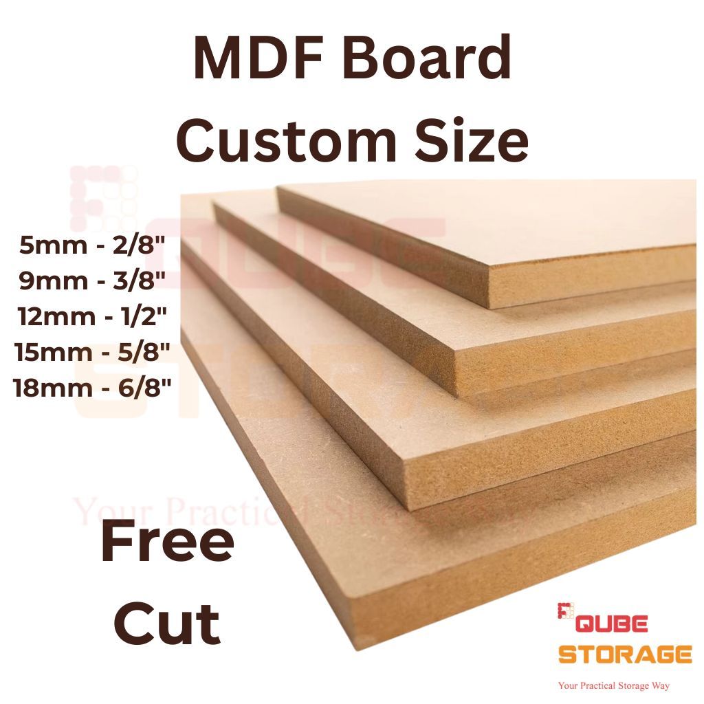 MDF board DIY 5mm 8mm 12mm 15mm 18mm board sheet thickness free cut ...