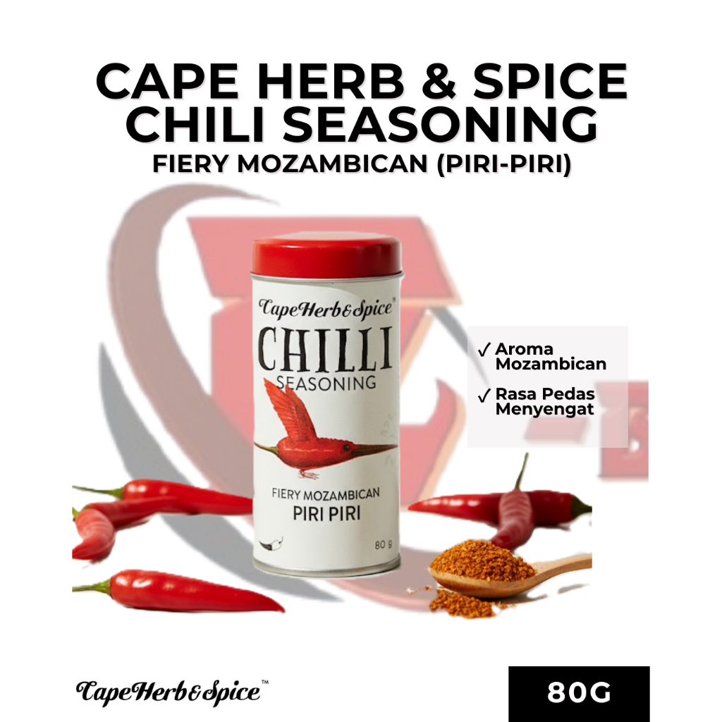 CAPE HERB & SPICE CHILI SEASONING FIERY MOZAMBICAN (PIRI-PIRI) 80G ...