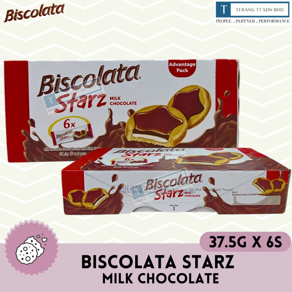 Biscolata Starz Milk Chocolate (37.5g × 6’s) | Shopee Philippines