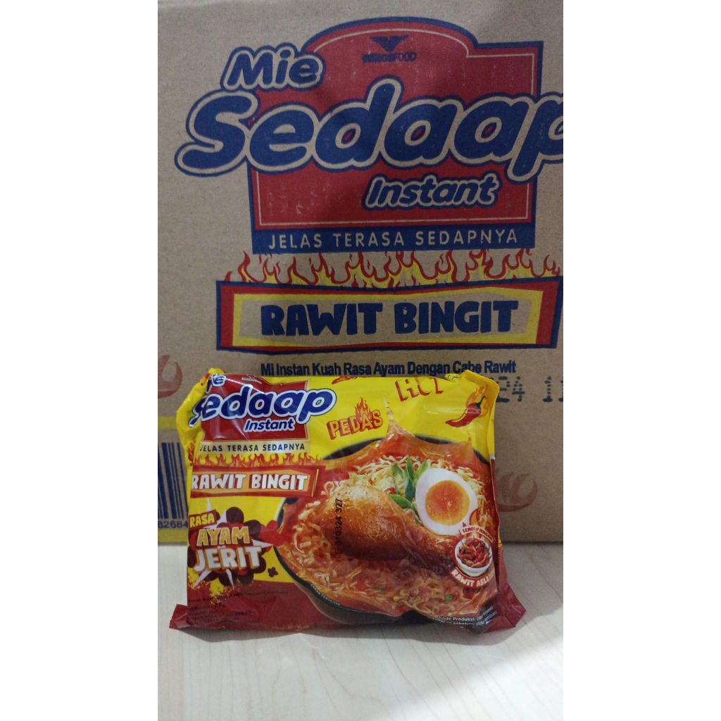 Mie Sedap Rawit Bingit 1Box 40pack dari Indo Mee Maggie Mee Instant ...