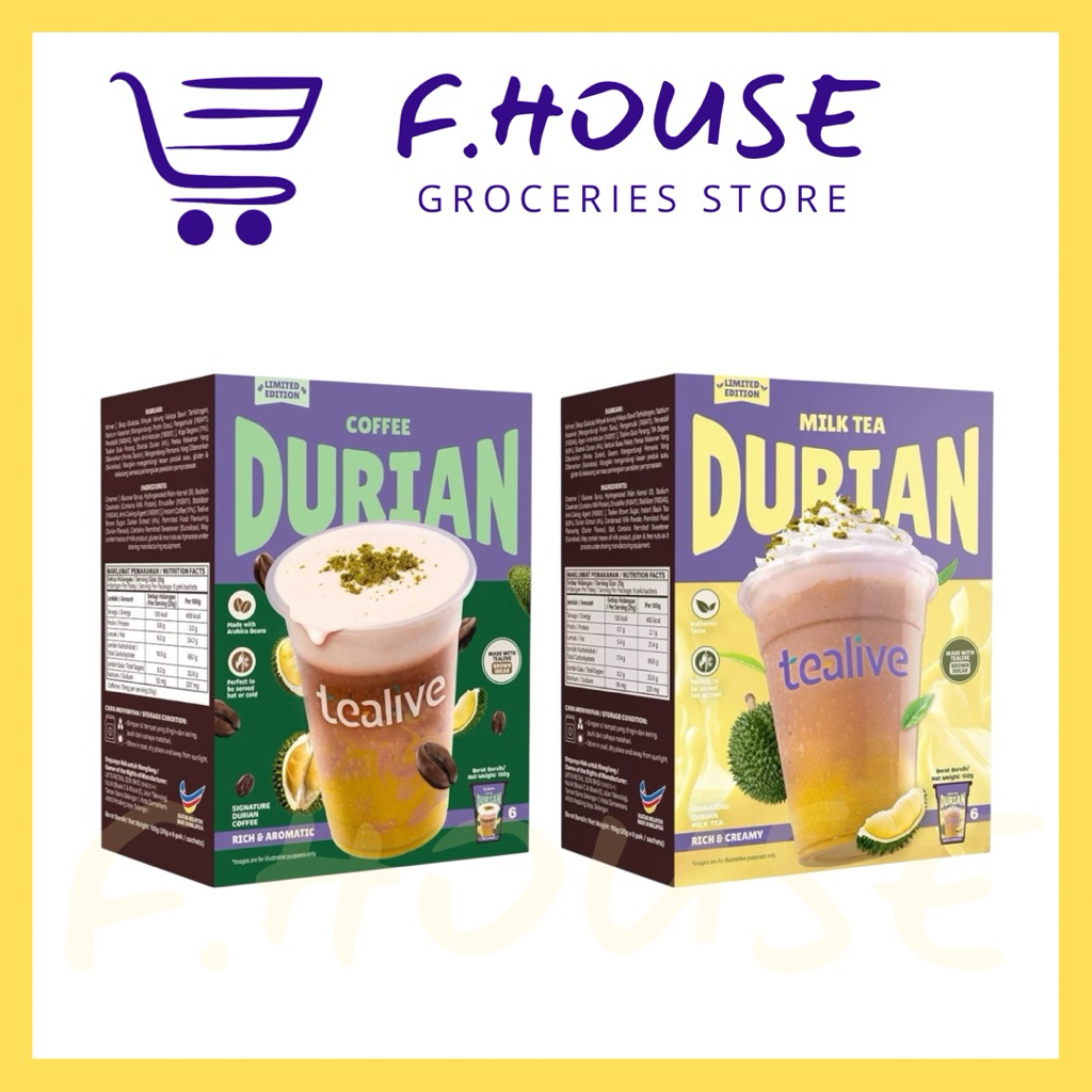 TEALIVE Durian Coffee/Milk Tea Durian 3-in-1 (1 Box) | Shopee Philippines