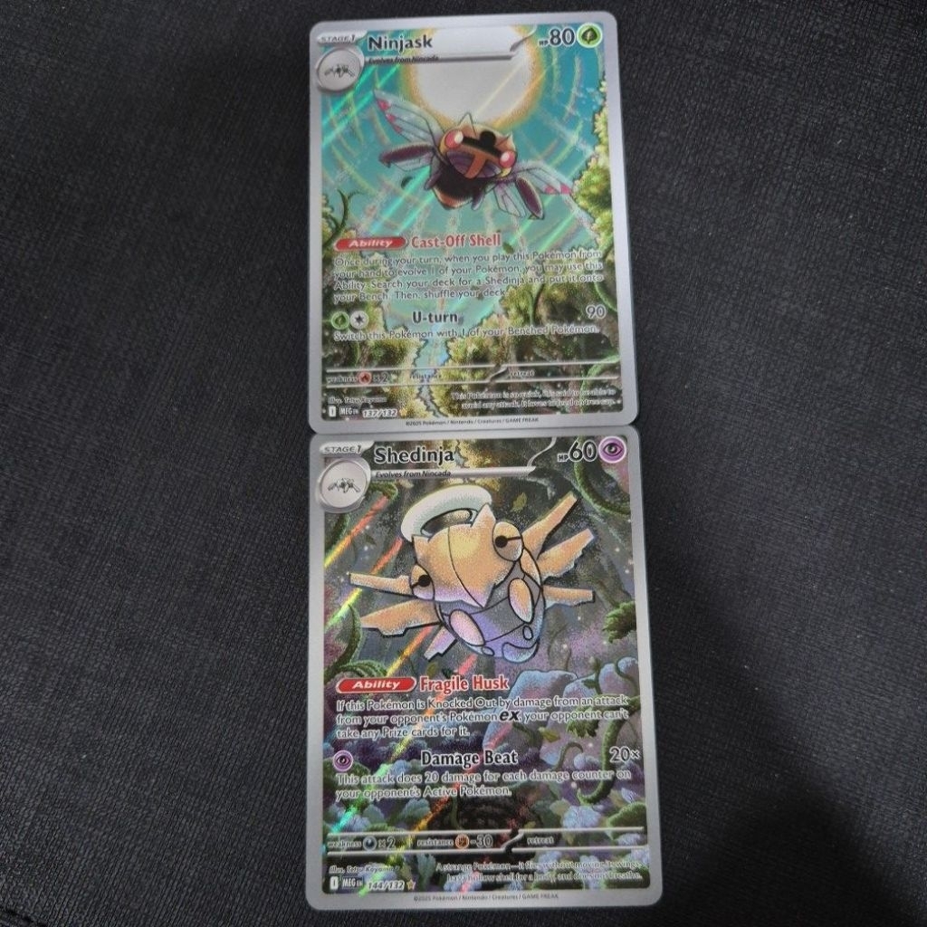 Pokemon Card TCG : ME01 Mega Evolution: Ninjask 137/132 or Shedinja 144 ...