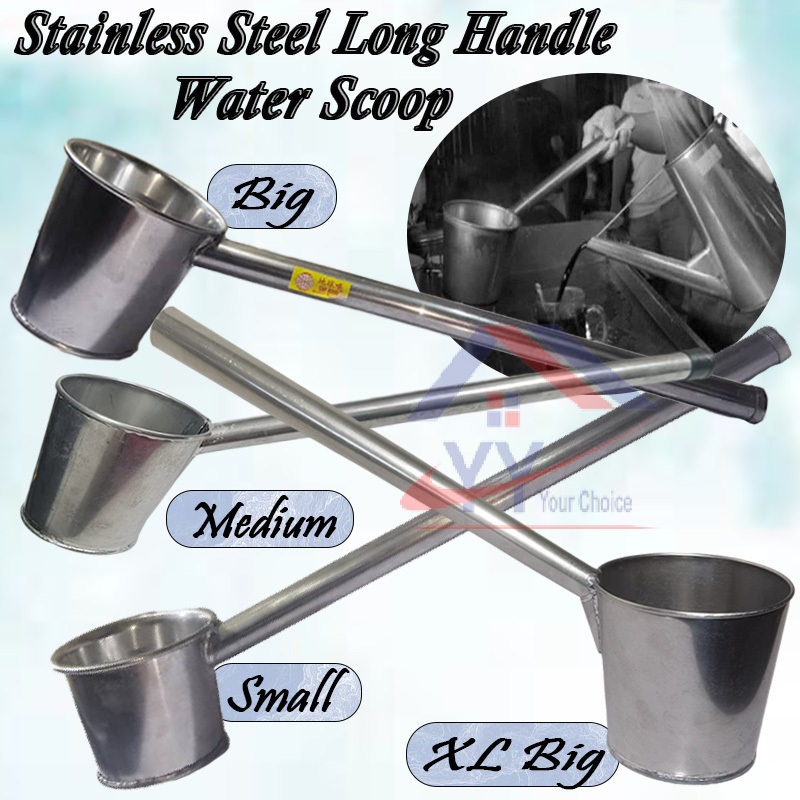 Stainless Steel Water Ladle Scoop/Long Handle Water Scoop/Hot Water ...