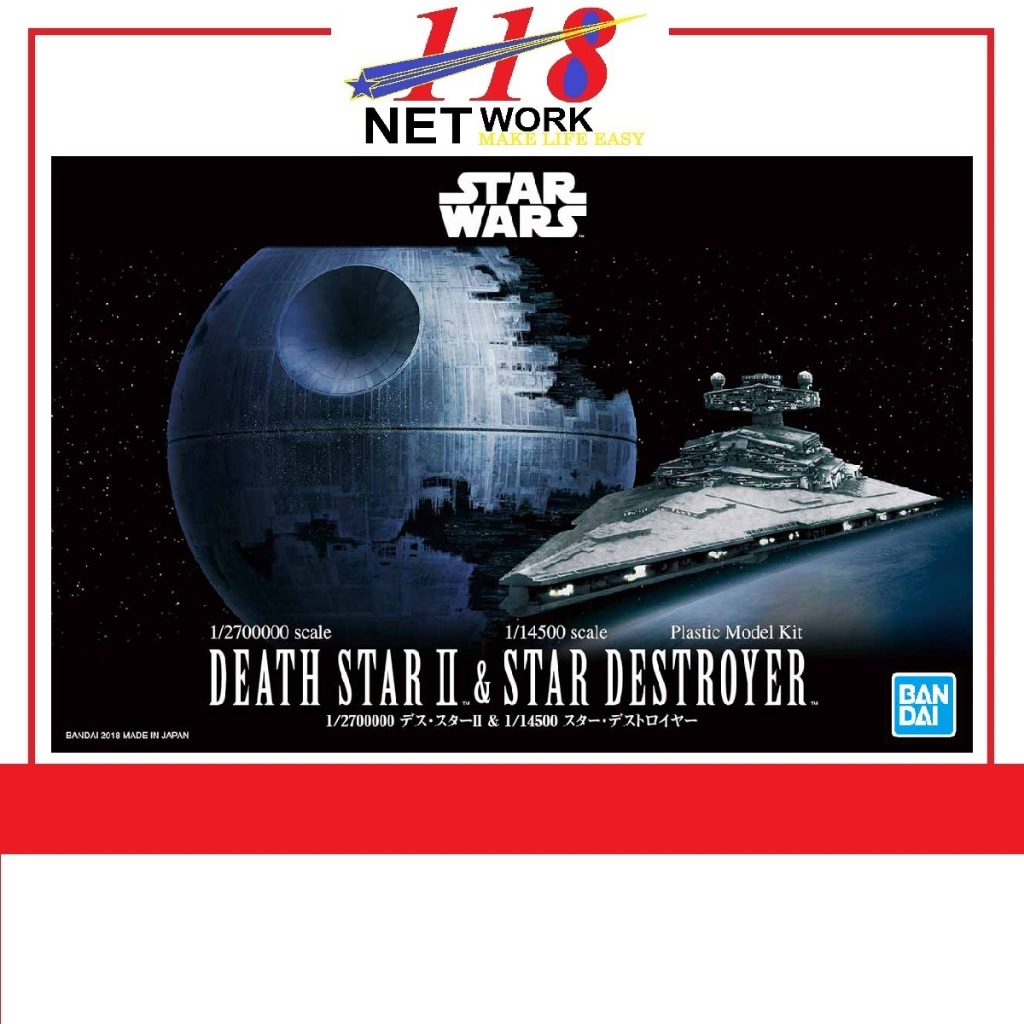 BANDAI Star Wars Starwars 1/2,700,000 Death Star II & 1/14,500 Star ...