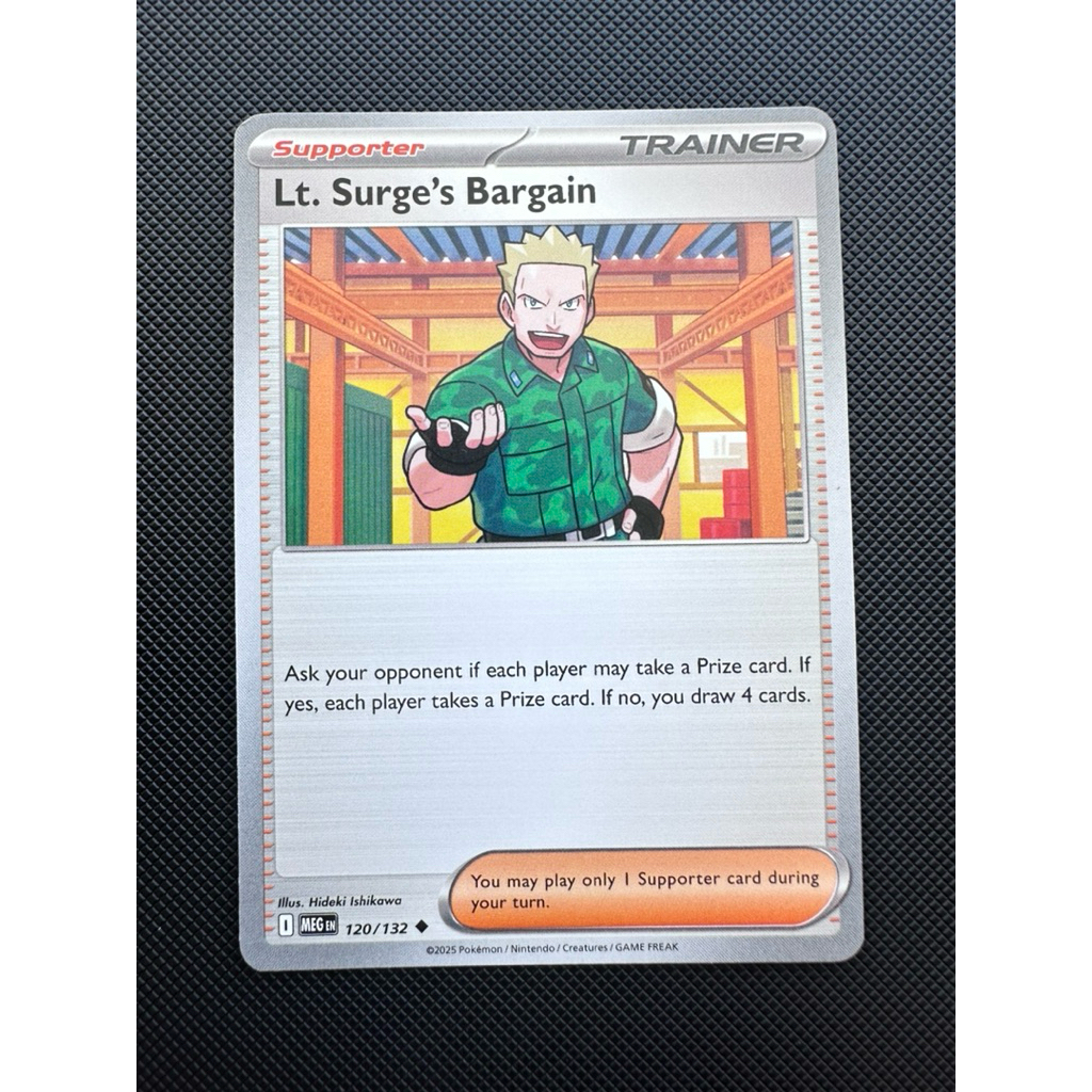 Lt. Surge’s Bargain - 120/132 - Uncommon - Mega Evolution - Pokemon ...