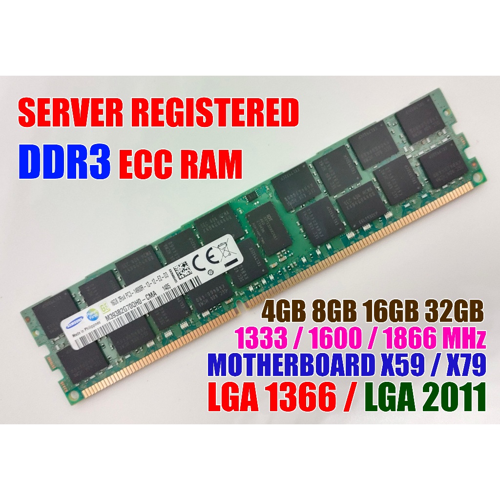 USED 4GB 8GB 16GB ECC RAM Server Workstation Memory RAM DDR3 DDR3L ...