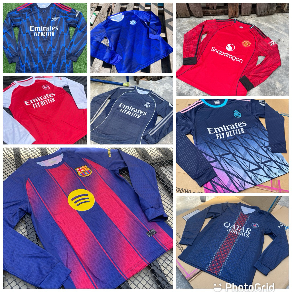 Adult S/3XL Long Sleeve Jersey EPL 25/26 LP | Shopee Philippines