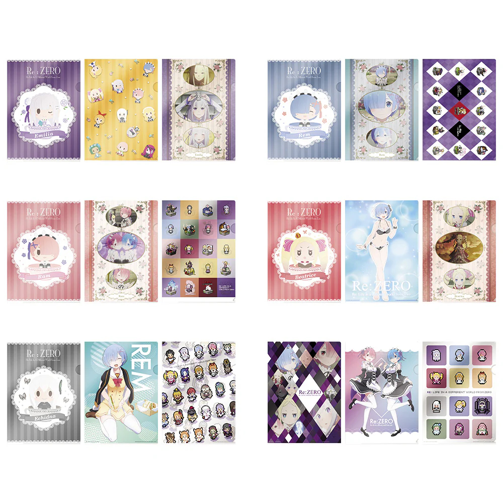 Re: Zero – Re: Life in a Different World From Zero – A4 Folders various designs | Shopee Philippines