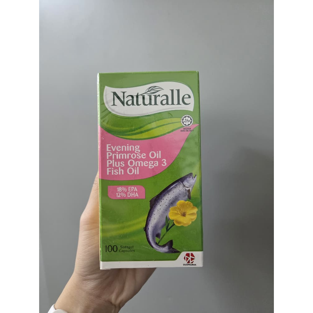 Naturalle Evening Primrose Oil Plus 3 Fish Oil Softgels 100s | Shopee ...
