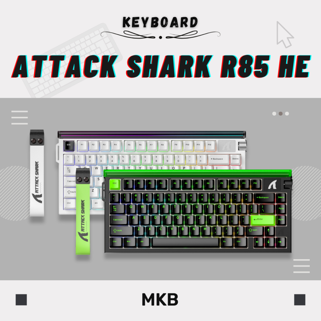Attack Shark R85 HE Wired 75% RGB Lightbox 8k Polling Rate Rapid ...