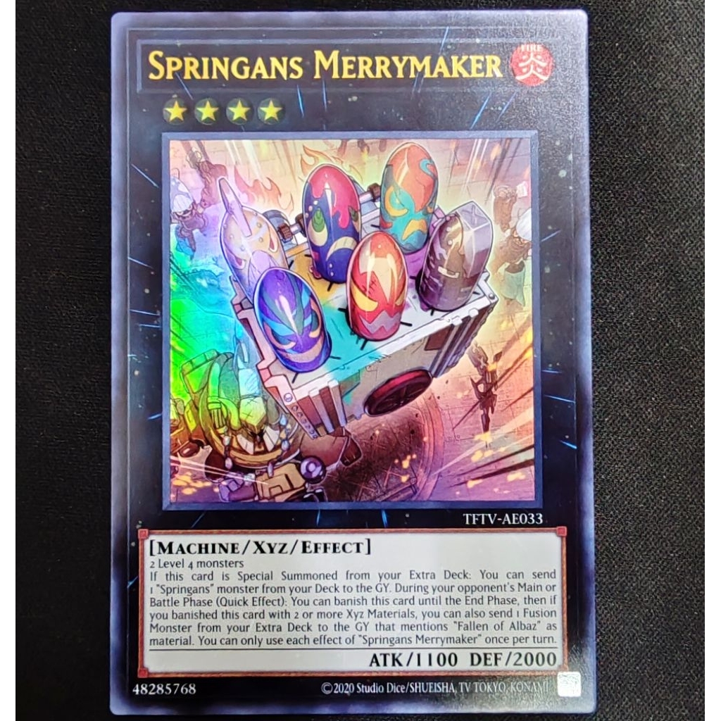 YUGIOH TFTV-AE033 Springans Merrymaker [UR/SER][The Fallen & The ...