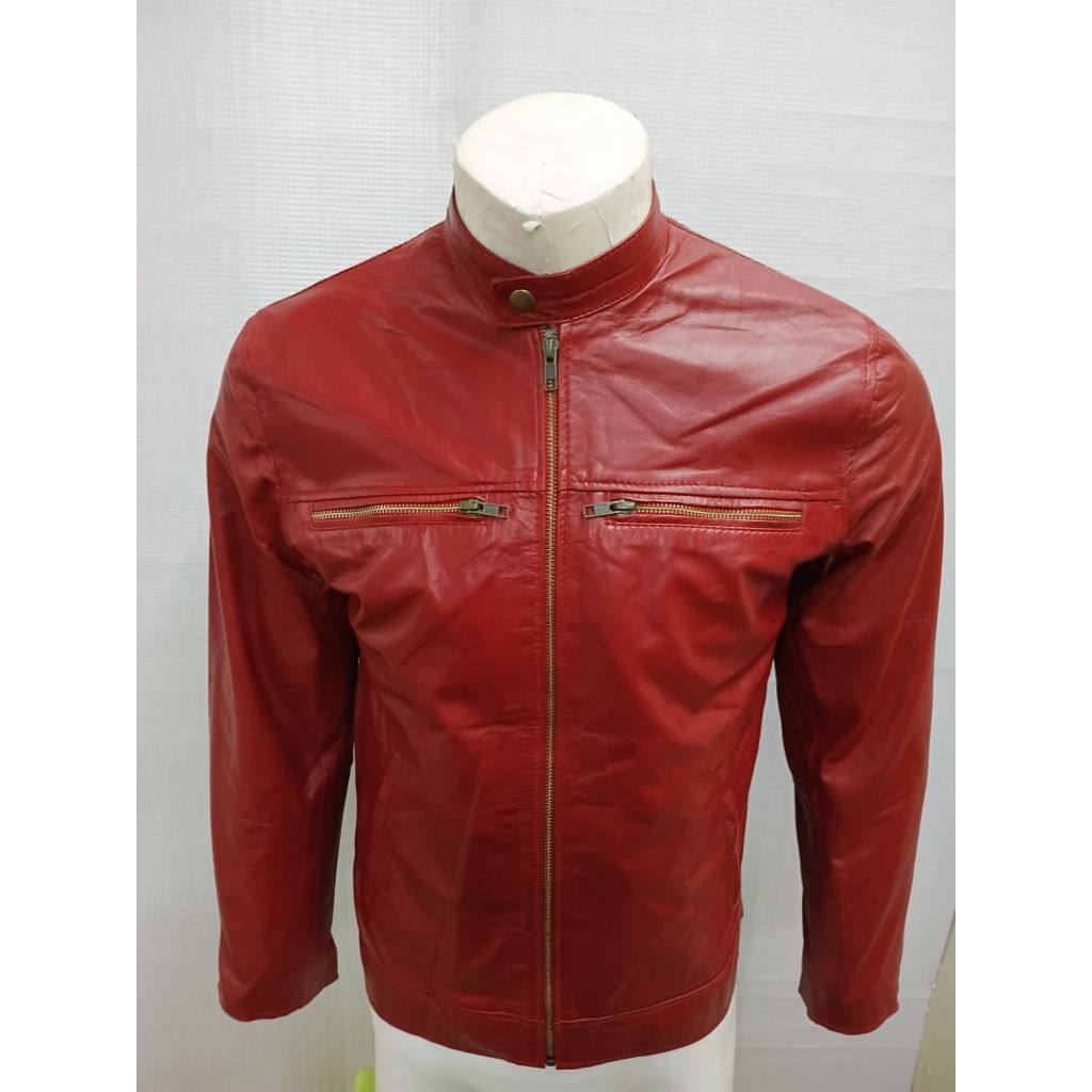 jacket cafe racer leather jacket handmade | Shopee Philippines