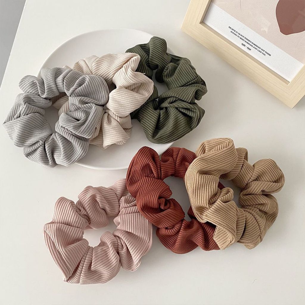 Morandi Color Korean Style Women's Hair Ties, Trendy Ins Compact ...