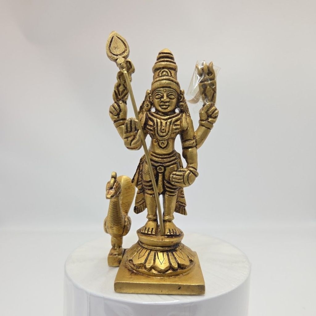 Brass Murugan Idol For Pooja / lord Murugan / om murugan / karthikayen ...