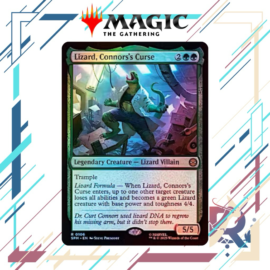 MTG x Marvel's Spider-Man: Lizard, Connors's Curse [FOIL] | Shopee ...