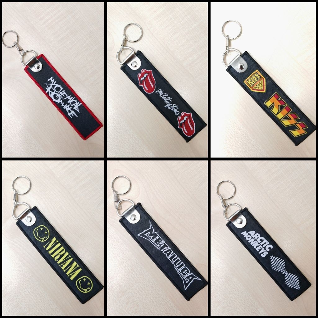 Keychain rolling stone arctic monkeys my chemical romance metallica ...