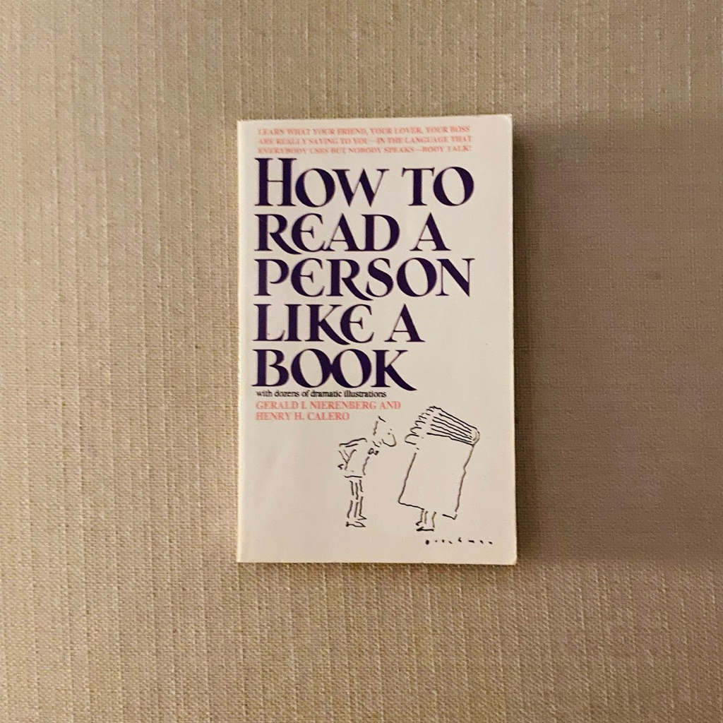 How To Read A Person Like A Book Gerald L. Nierenberg Secondhand ...