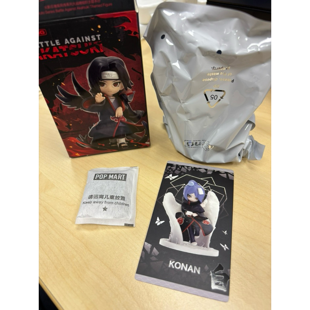 Pop Mart Naruto Akatsuki (Konan) Only open box still sealed inside ...
