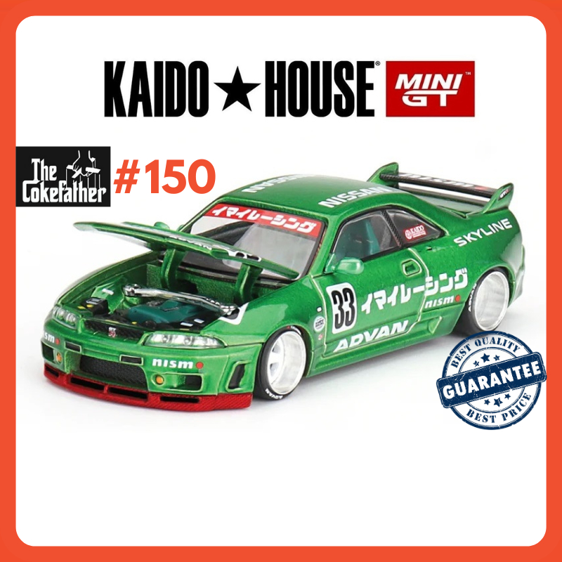 MINI GT KAIDO HOUSE 150 Nissan Skyline GT-R R33 Imai Racing V1 33 ...