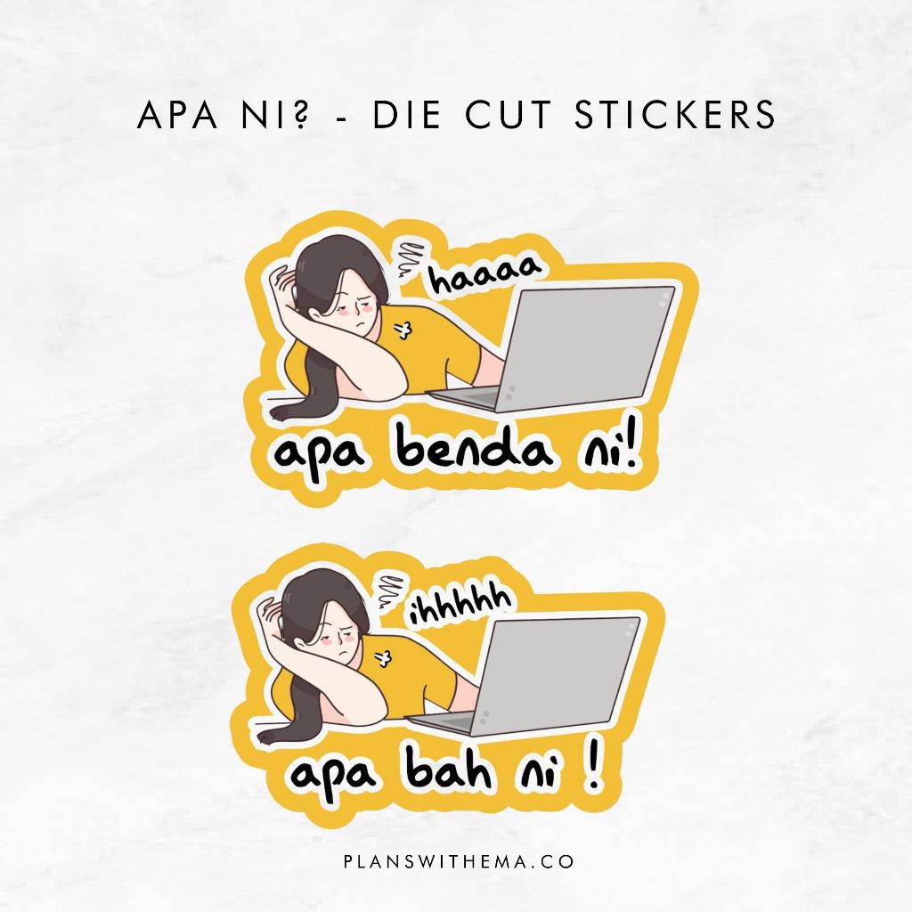 Apa Ni? Glitter Die-Cut Stickers | Shopee Philippines