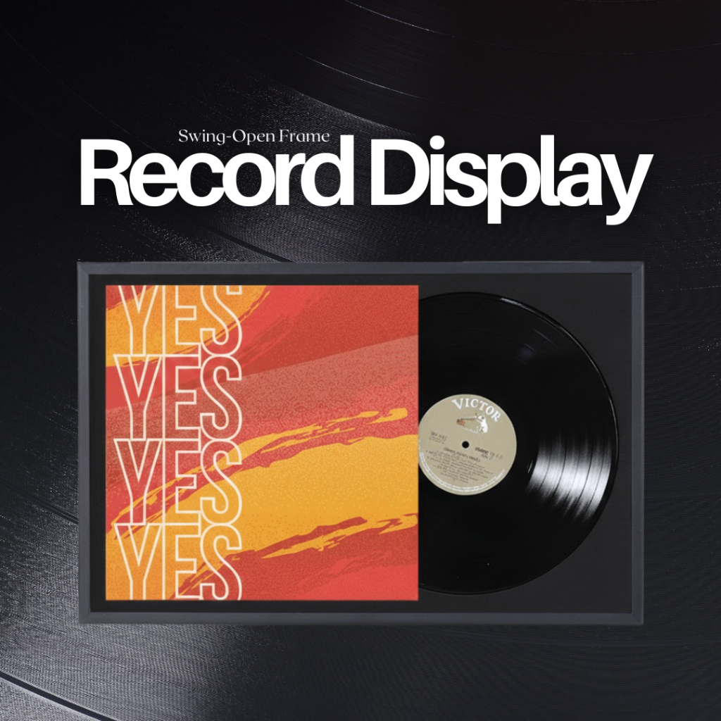 Vinyl Record Open-Swing Transparent Display Frame Holder For LP ...