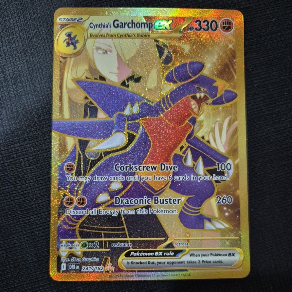 Pokemon Card TCG : SV10 Destined Rivals: Cynthia's Garchomp ex 241/182 ...