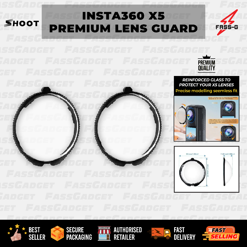 Insta360 X5 Readystcok Premium Lens Guard (Shoot) | Shopee Philippines