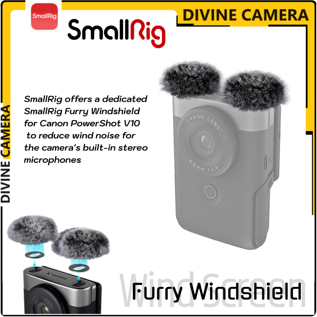 SmallRig Furry Windscreen for Canon PowerShot V10 | Shopee Philippines
