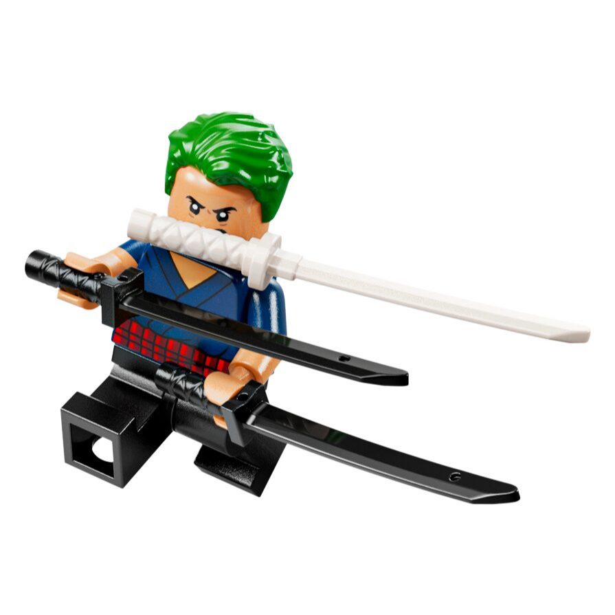 LEGO OP006 One Piece 75640 : Roronoa Zoro - Dark Blue Shirt, Hair and ...