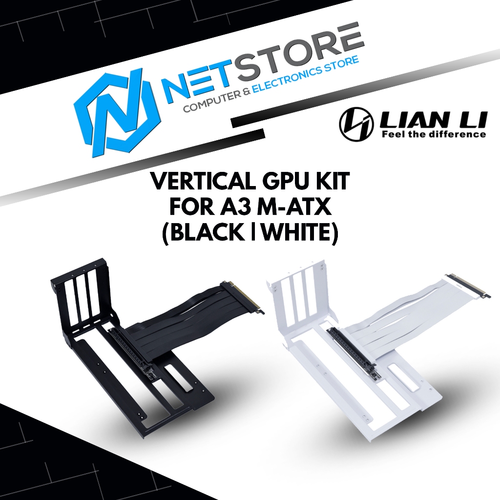 LIAN LI VERTICAL GPU KIT FOR A3 M-ATX - (BLACK WHITE) | Shopee Philippines