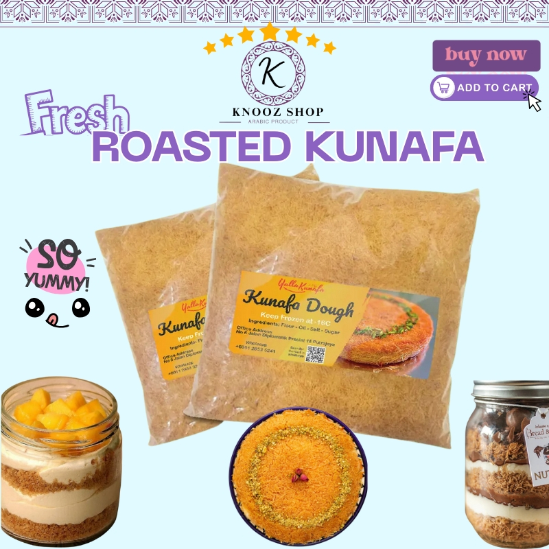 Roasted Kunafa (Kataifi) – 1kg Premium Roasted Kunafa Dough to Use ...
