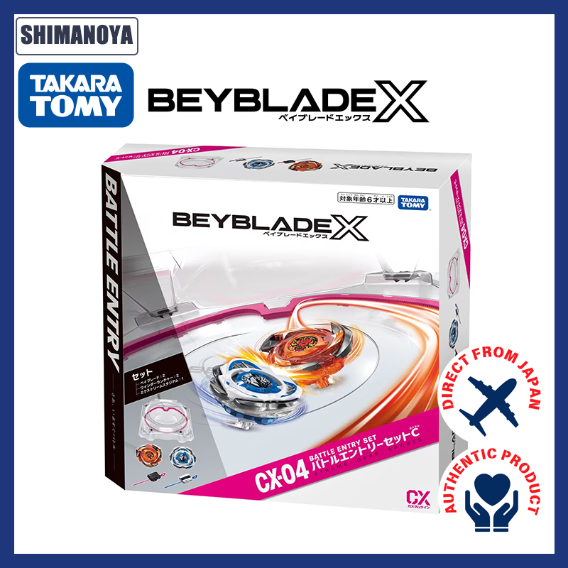 BEYBLADE X CX-04 Battle Entry Set C (Complete Starter Set with 2 ...