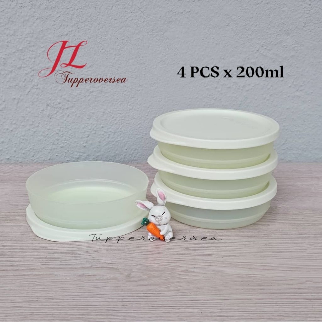 Tupperware Summer Fresh Round Set ( 4 PCS ) 200ml | Shopee Philippines