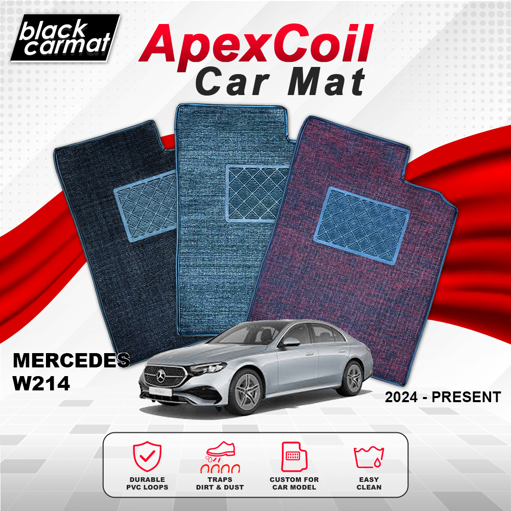 ApexCoil Car Mat Merz E CLASS W214 ( 2024 - 2025 ) Coil Mat Carmat Car ...