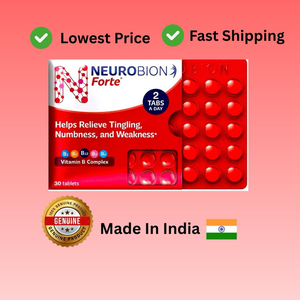 (New Pack) Neurobion Forte 30 Tablets Vitamin B1 B6 B12 | Shopee ...