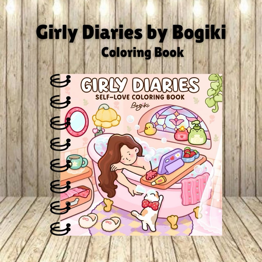 Girly Diaries by Bogiki coloring book coloring book 46 coloring pages ...