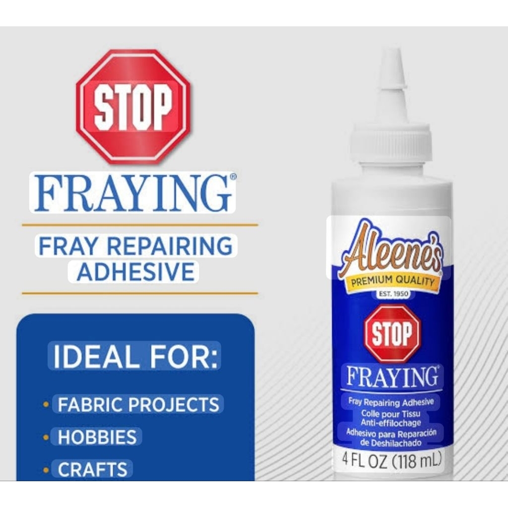 Aleenes Stop Fraying Permanent Fray Repairing Fabric Adhesive (118ML ...