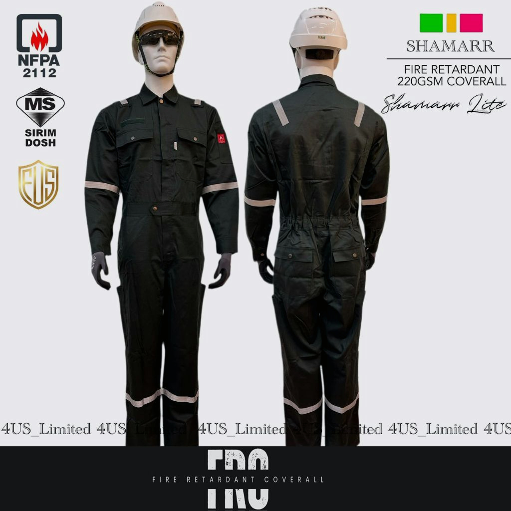 SHAMARR LITE FIRE-RETARDANT COVERALL FRC (SIRIM) NFPA2112 (FRC)-PPE ...