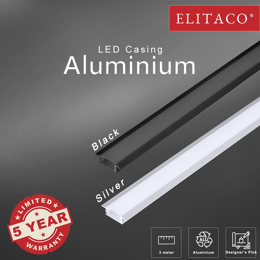 【ELITACO】300cm 1709,1700,1701 LED Channel System Milky Cover LED ...