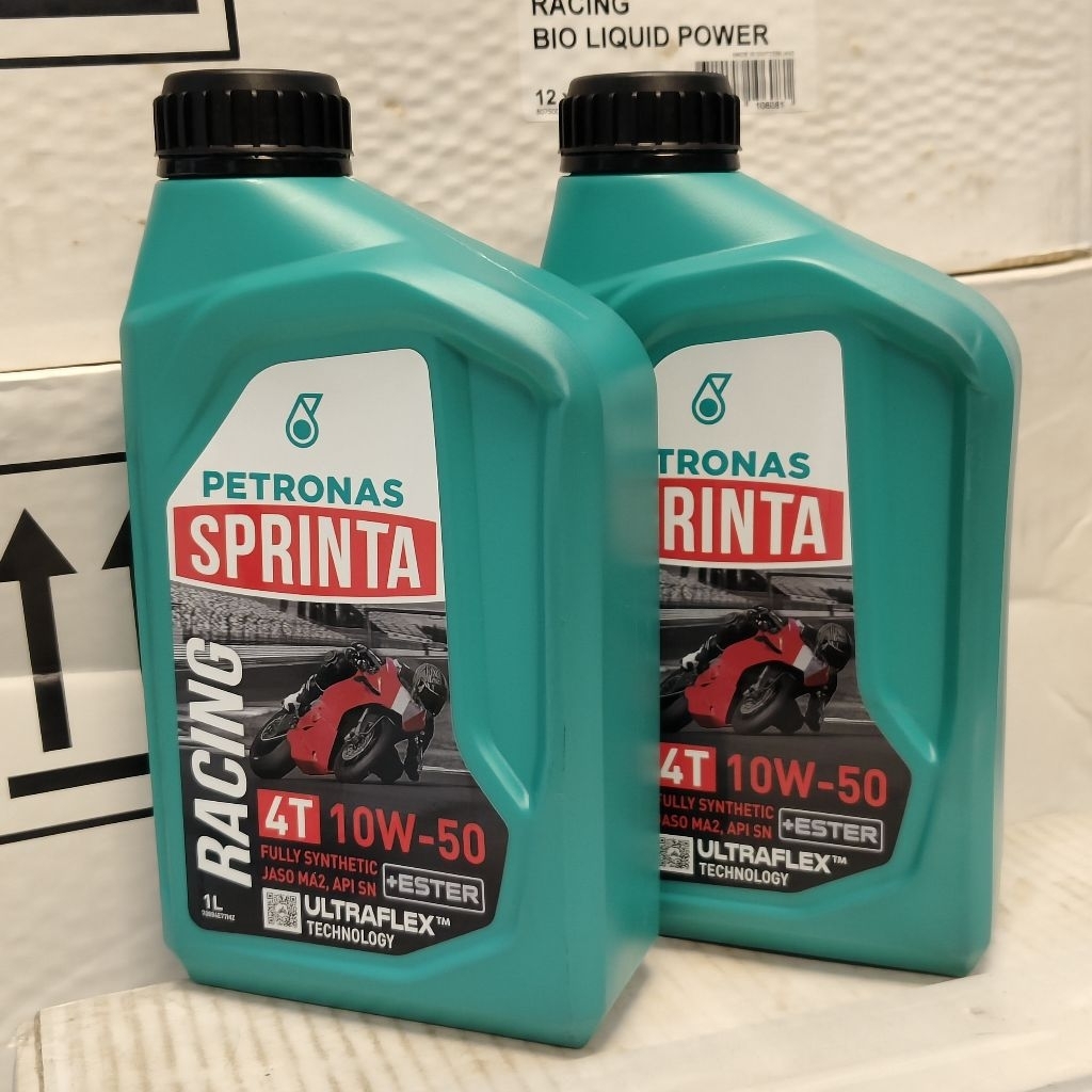 PETRONAS SPRINTA 4T RACING ENGINE OIL 10W-50(FULL SYNTHETIC +ESTER ...