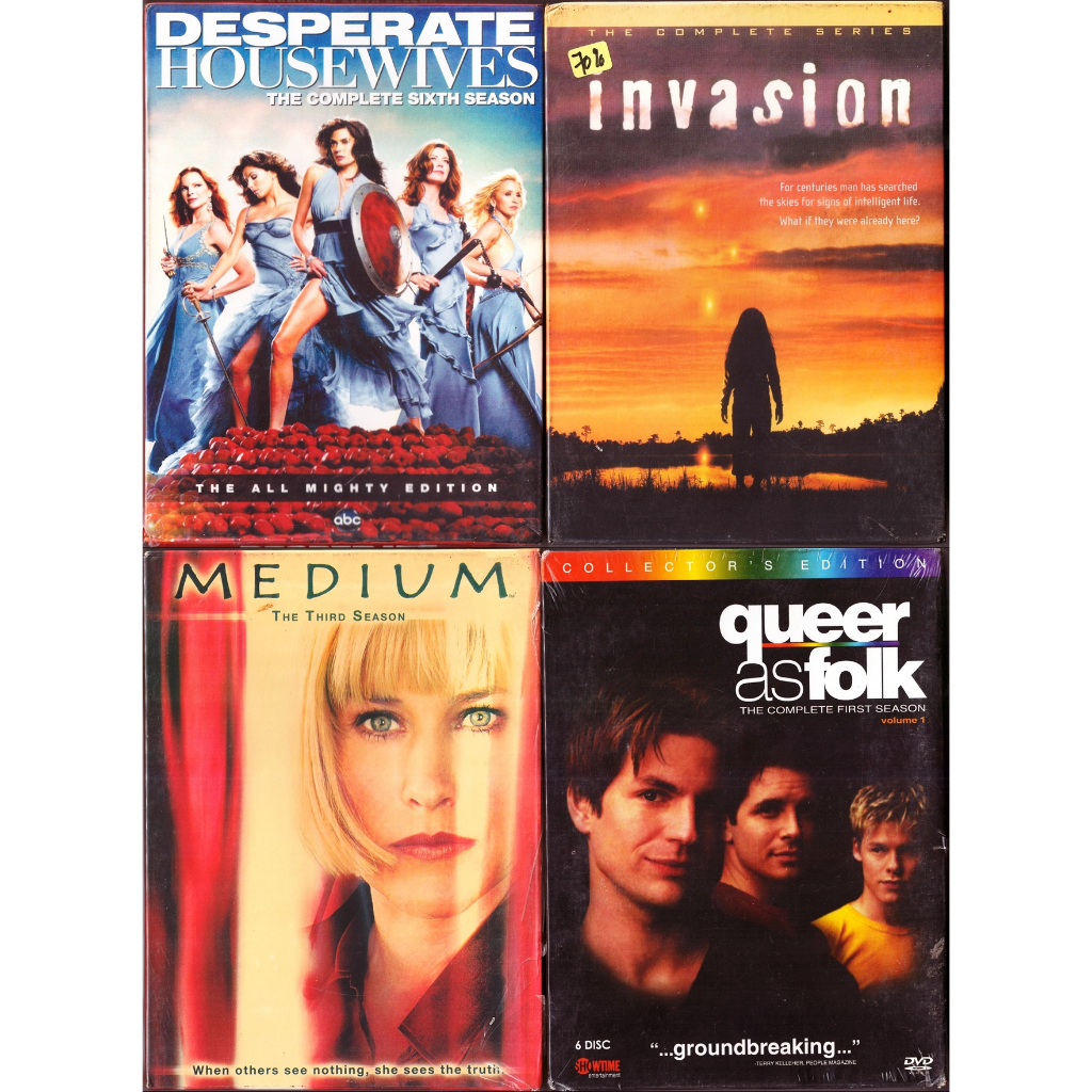 NOS Sealed Dvd Desperate Housewives , Invasion , Medium , Queer As Folk ...