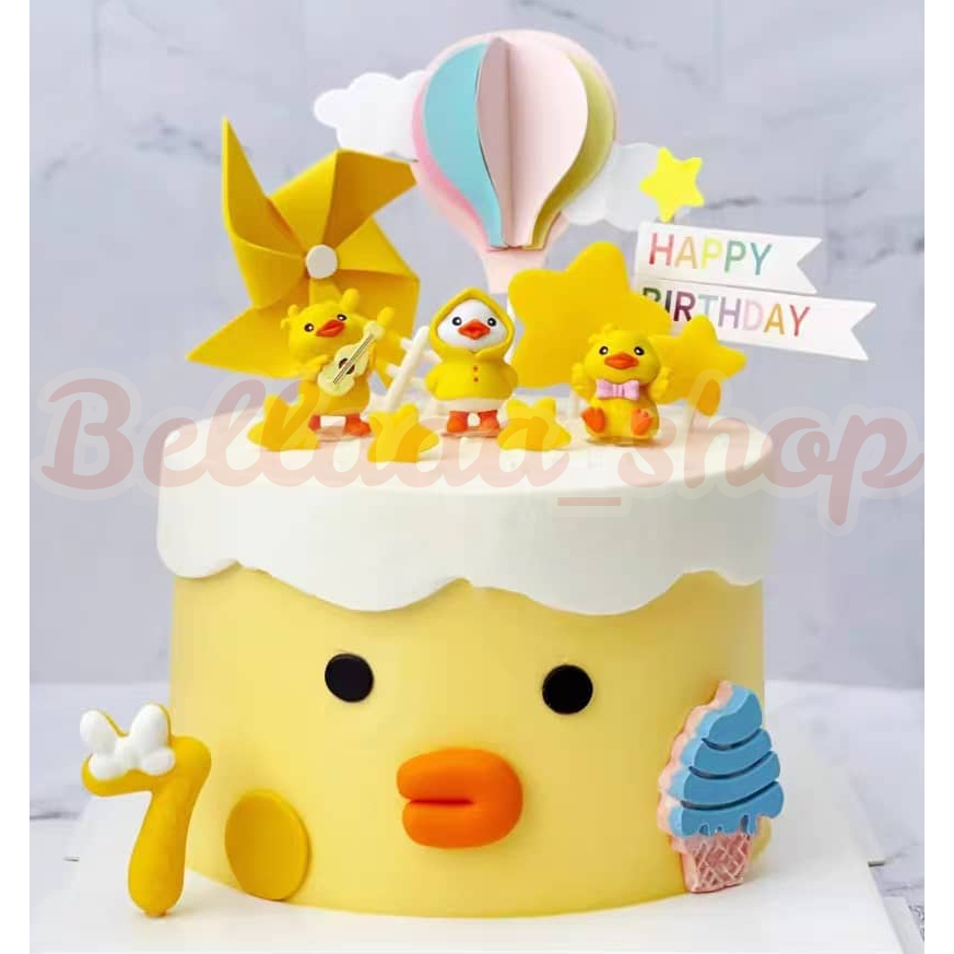 Yellow Duck Cake Topper Cake Decoration | Shopee Philippines