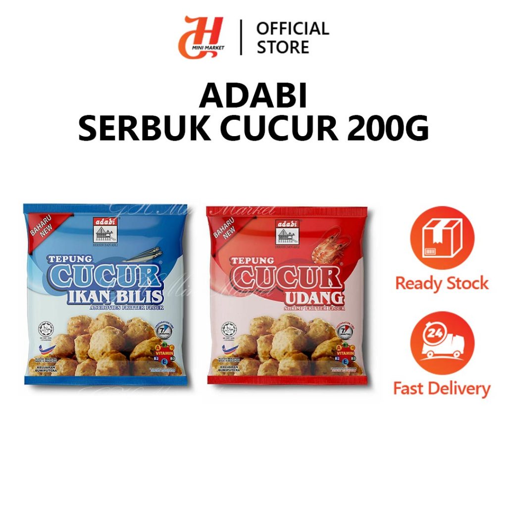 Adabi Tepung Cucur Udang/Adabi Tepung Cucur Ikan [200G] Cooking/Powder ...