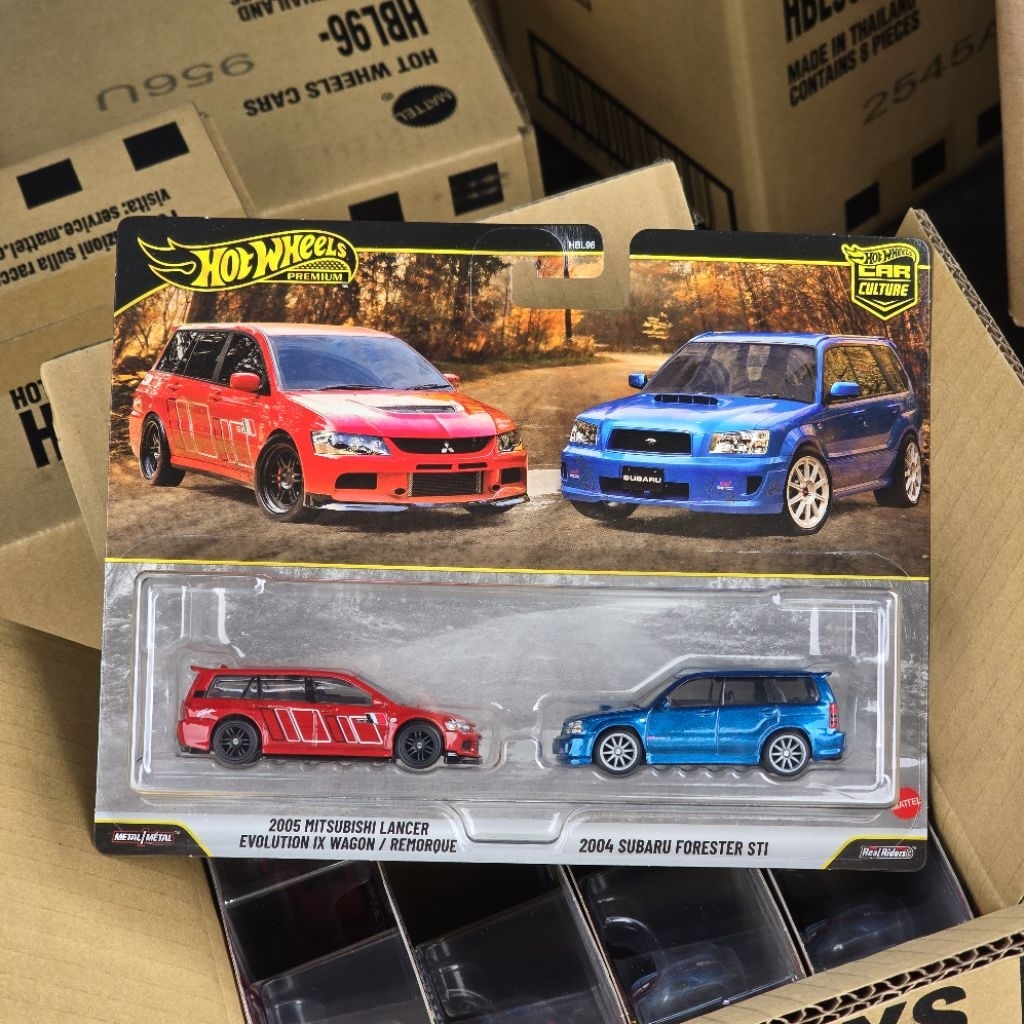 HOT WHEELS PREMIUM TWIN PACK 2025 MITSUBISHI LANCER EVOLUTION IX + 2004 ...