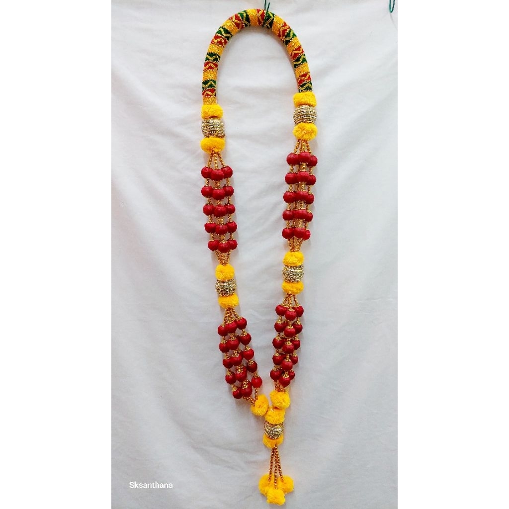 Santana Malai / Artificial Wedding Malai / Beads Garland | Shopee ...