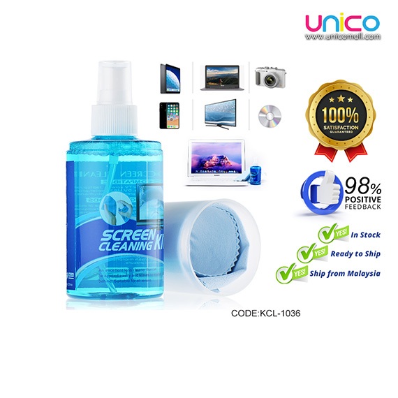 Alcohol-Free Screen Cleaner with Microfiber Cloth – Perfect for ...