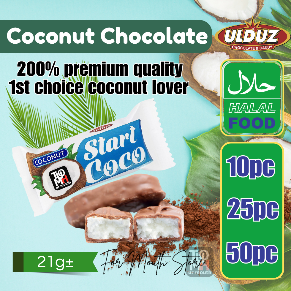 ULDUZ Coconut Chocolate Coklat Kelapa Mekah Coklat Coklat Madinah ...