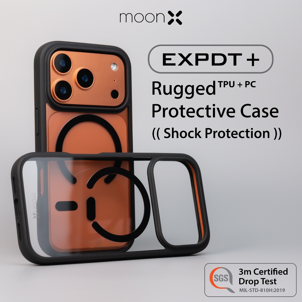 [MoonX] - EXPEDITION+ Case For iP 17/ 16/ 15/ 14 Series Pro / Pro Max ...